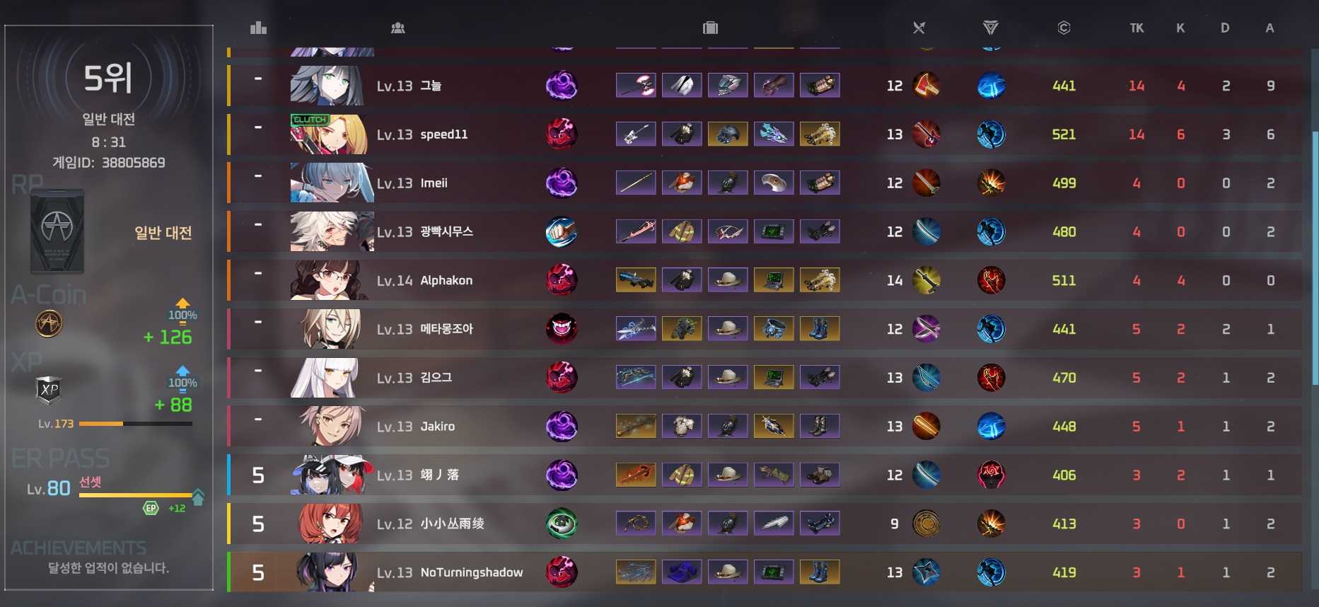 가나다라마바사123 - Vortex Gaming