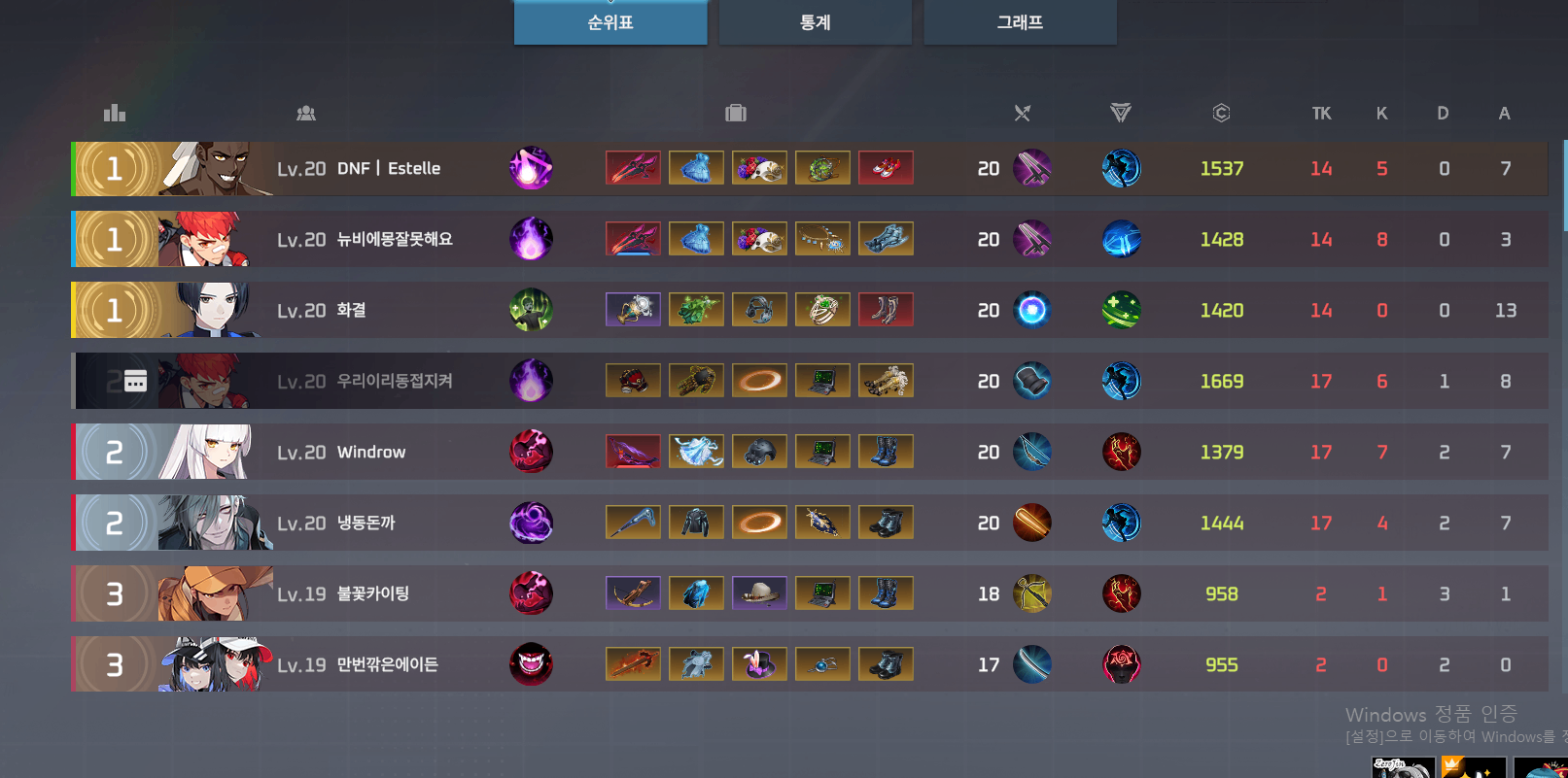 서해인(원아랑) | Vortex Gaming